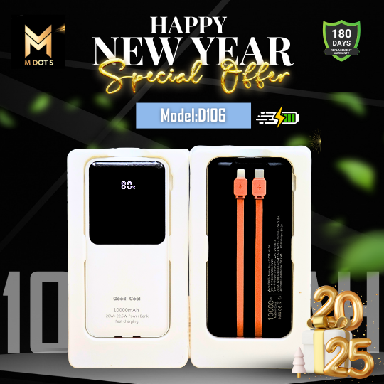 Good Cool Power Banks 10,000 mAh with LED Battery Level Display 20+22 ...