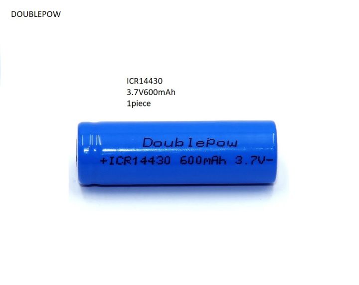 Doublepow Deep Cycle ICR 14430 3.7V 600mAh Rechargeable Li-ion Lithium ...