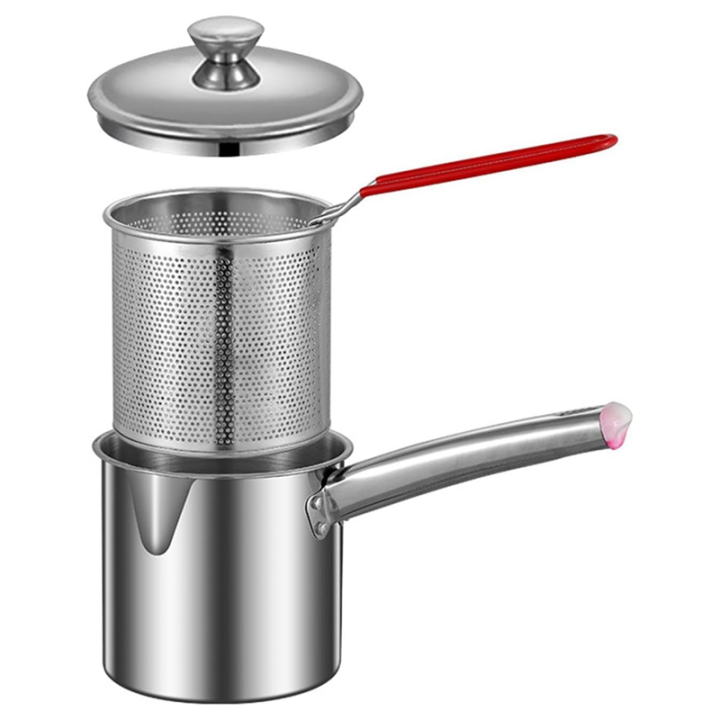1 Set Deep Fryer Pot Small Fryer Pot Cooking Pot for Home Multipurpose ...