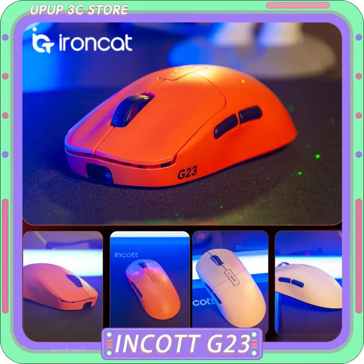 Incott G23 Pro Mouse Dual Mode Wireless Mouse 8K Hot Swap PAW3950 ...