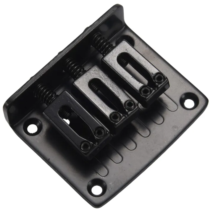 3-string BLACK Top Loading Hard-tail Bridge for Guitars & More | Daraz ...