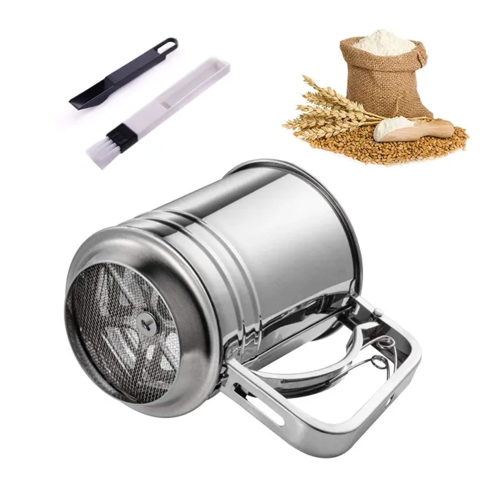 【Get the Perfect Fit】 Stainless Steel Flour Sifter Cup, Large Capacity ...