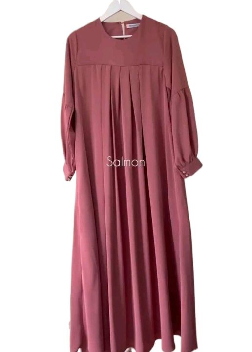 Kuchi Gown Borka Dubai Cherry Georgette Kapor Without Hijab - Elegant ...