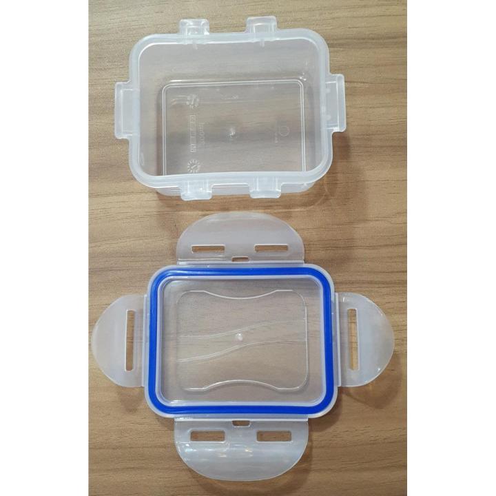 Air Tight Lock Square Food Storage Box 600ml (5*5*2.5 Inches) | Daraz ...