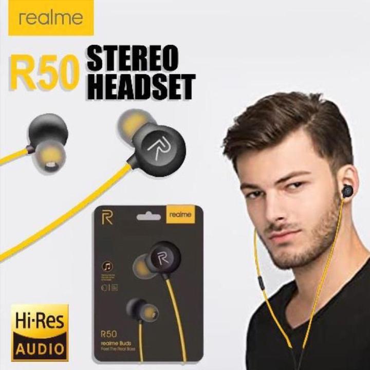 Realme R50 Buds 2 - In- Ear Headphones Feel The Real Bass High Sound ...
