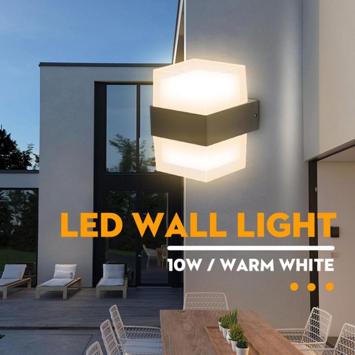 Led Fancy Wall Lights for Bedroom Modern Square Outdoor Indoor Lighting ...
