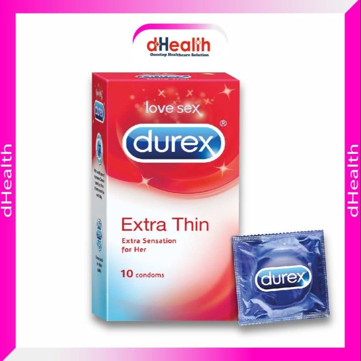 Durex Extra Thin Condom - 10Pcs Pack (India) | Daraz.com.bd