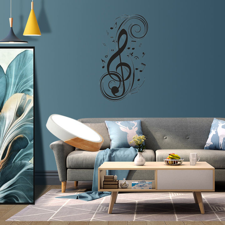 【3C VictoryEagle】Music Notes PVC Wall Art Decal Room Home | Daraz.com.bd