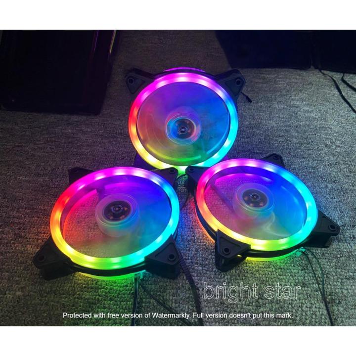 Hi Speed Rgb 120Mm Silent Computer Casing Cooling Fan -Multycolour ...