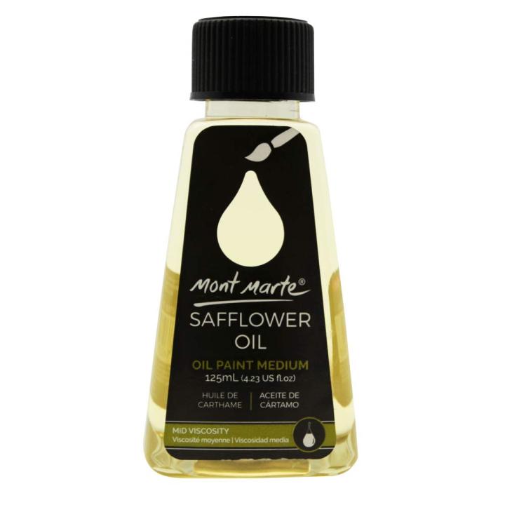 Mont Marte Premium Safflower Oil, 125ml (4.2oz), Oil Paint Medium ...