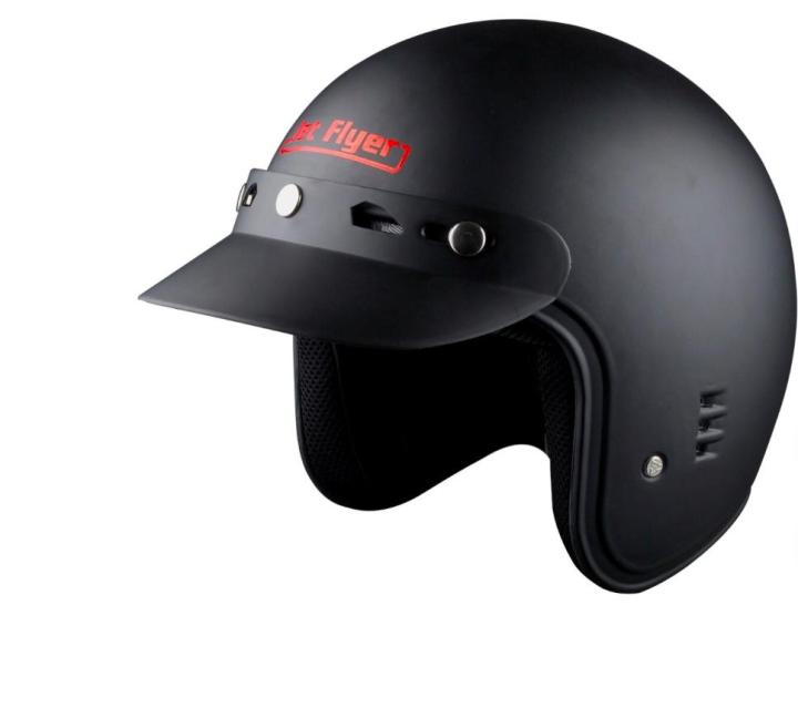 Jet Flyer Open-Face Motorcycle bike Helmet with Sunpeak Visor – DOT ...