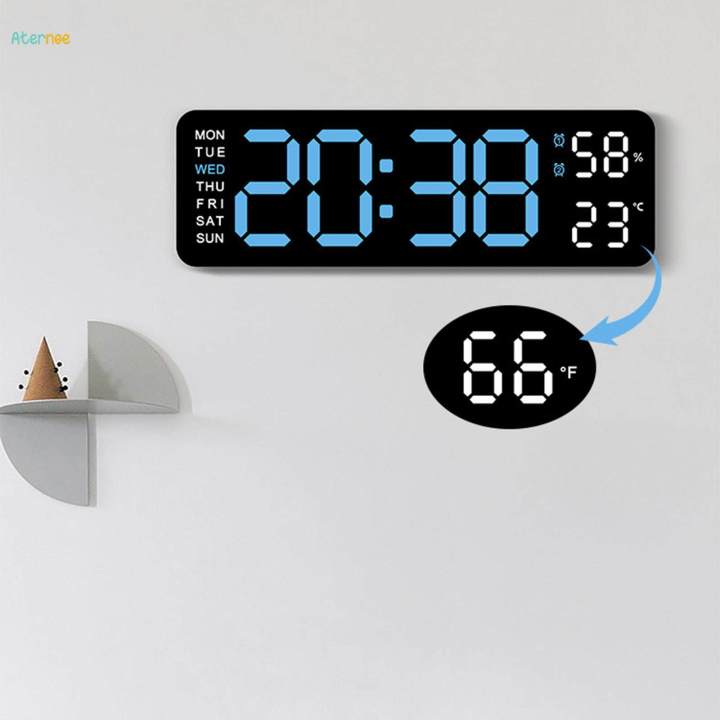 LED Wall Clock Large Display Digital Wall Clock for Living Room Office ...