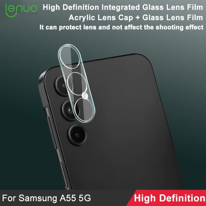 Lenuo for Samsung Galaxy A55 Camera Lens Protector Transparent Lens Cap ...