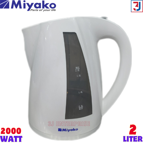 Miyako Electric Kettle MK-23 plastic body Cordless 2000 Watt 2 Liter ...
