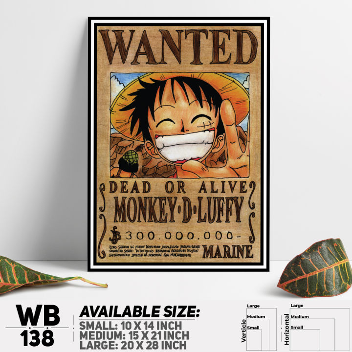 One Piece Anime Manga Canvas Wall Poster, Neo Print, Minimalistic Art ...