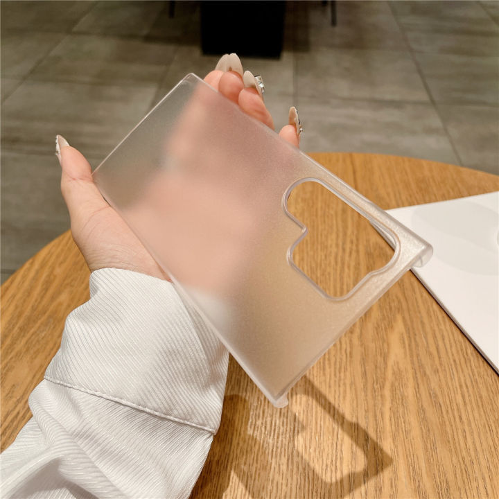 HODON Ultra Thin Frameless Frosted Transparent Phone Case For Samsung ...