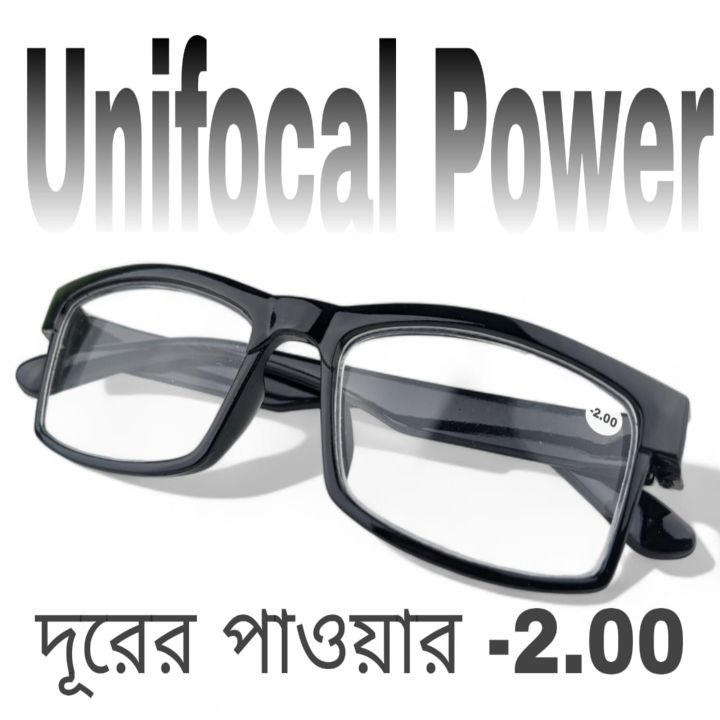 Clear eyeglasses with Minus Power -2.00 Negative Power Glasses For ...