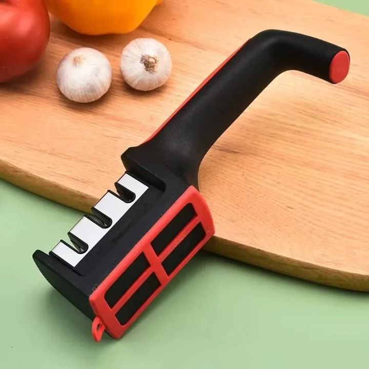Professional 3 Step Knife Sharpener in Stainless Steel and Diamond ...