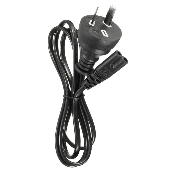 Conventional 1.2M Mains Power Lead Cord Cable to Figure 8 Plug AU 2 Pin ...