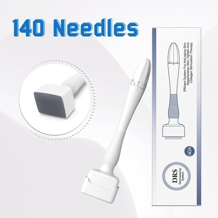 Derma Stamp for Hair Growth | Titanium Coated Adjustable Needles 0.25mm ...