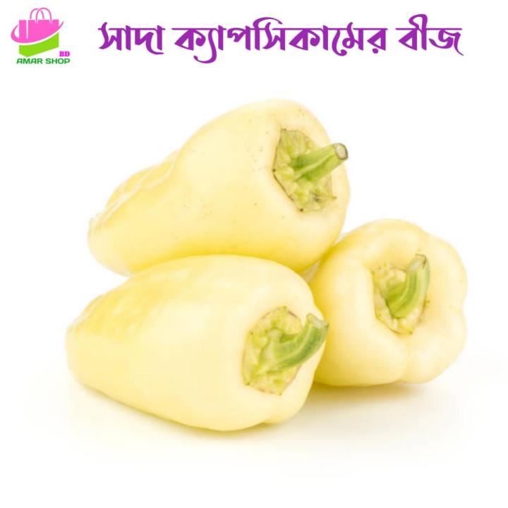 White Capsicum Seeds 12 Pis + Gift | Daraz.com.bd