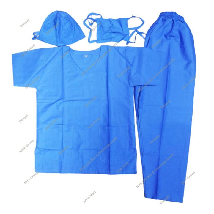Medical OT Dress For Doctors and Nurses Both Male & Female (Set of 4 ...