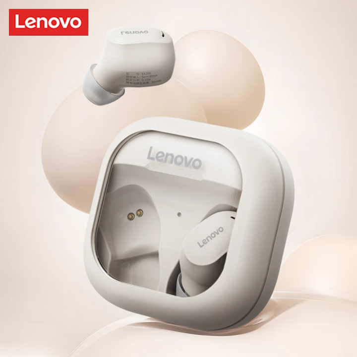 Lenovo EA200 Wireless Bluetooth 5.4 TWS Earphone HIFI Stereo Music Game Earbuds HD Mic Noise ...