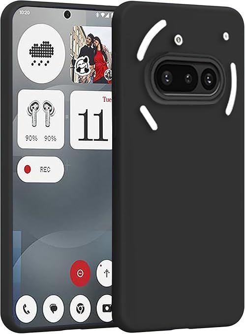 Nothing Phone 3a Silicone Soft Gel Rubber Slim Liquid Cover Shockproof ...