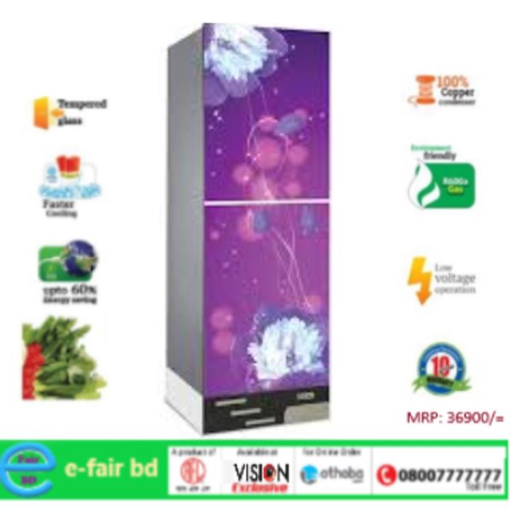 VISION GD Refrigerator RE-185 Liter Purple Peony -BM | Daraz.com.bd
