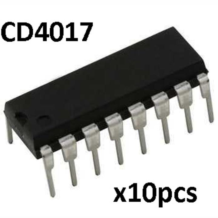 10 Pieces Cd4017 Decade Counter Ic | Daraz.com.bd