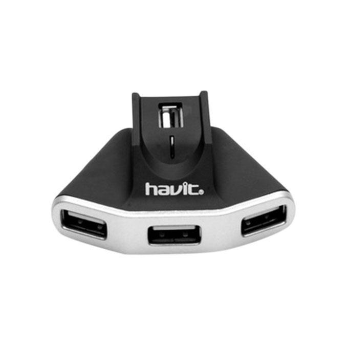 HV-H01 High Speed Mini 4 USB 2.0 Port Hub - Black | Daraz.com.bd
