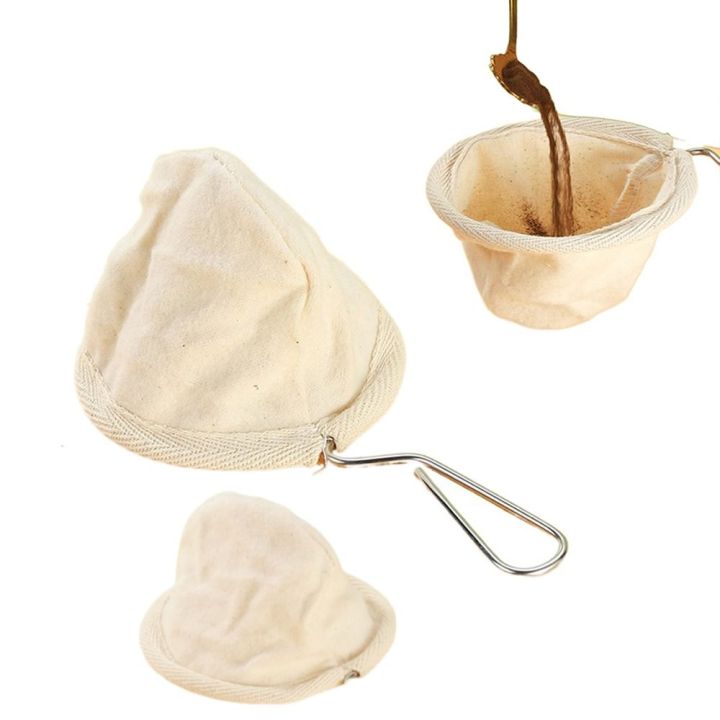 Handmade Flannel Cloth Coffee Filter Strainers Reusable Fine Mesh Pour ...