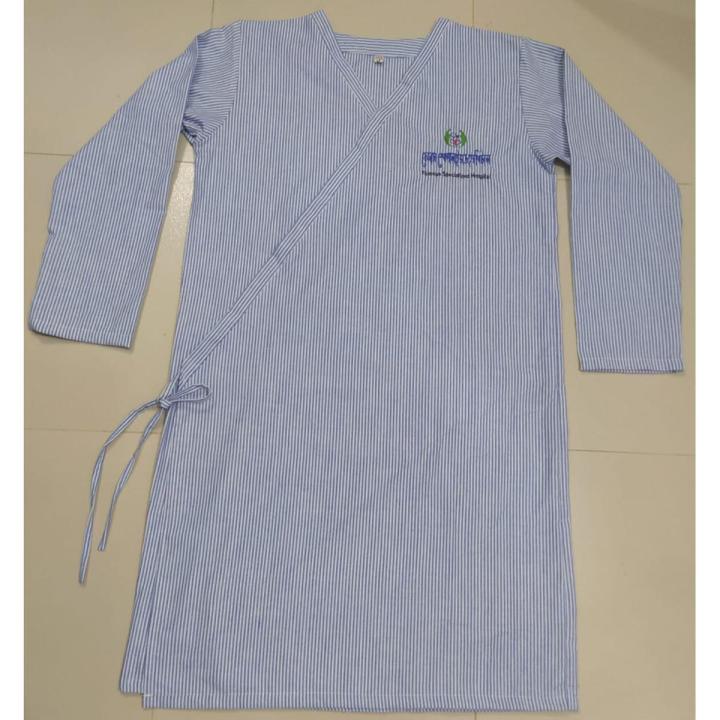 Hospitality Item Patient Gown with name & logo | Daraz.com.bd