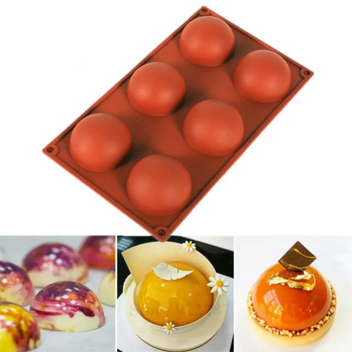 【happy one】Hemispheres Shape Silicone Cake Mold For Pastry Tools Form ...
