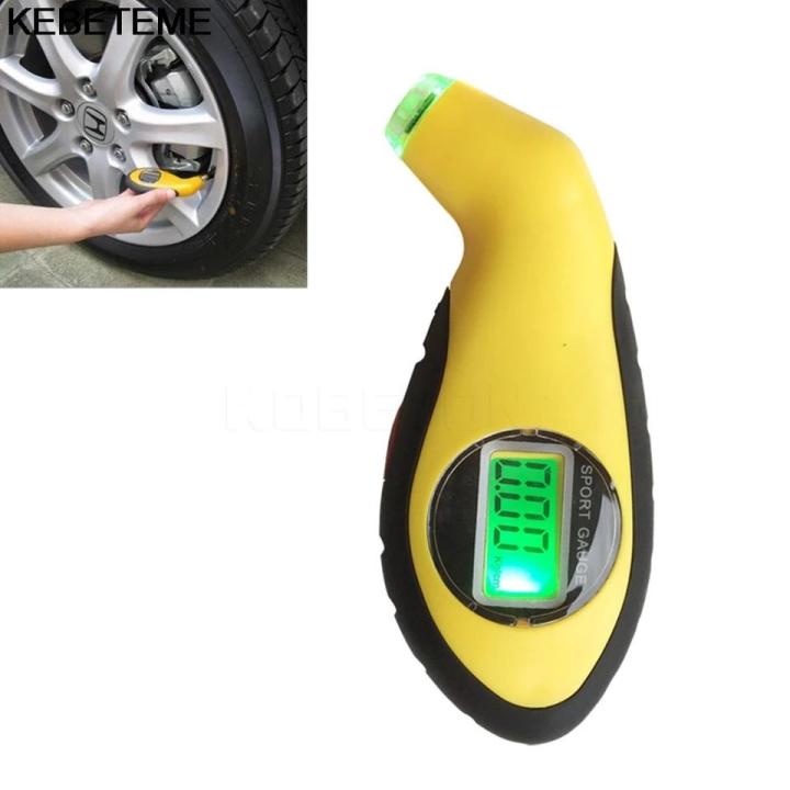 LCD Digital Tire Air Pressure Gauge Tyre Air Meter Barometers Tester ...