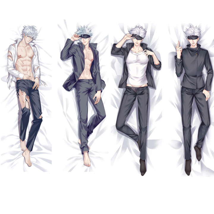 Anime Pillow Case Jujutsu Kaisen Gojo Satoru Dakimakura Hugging Body ...
