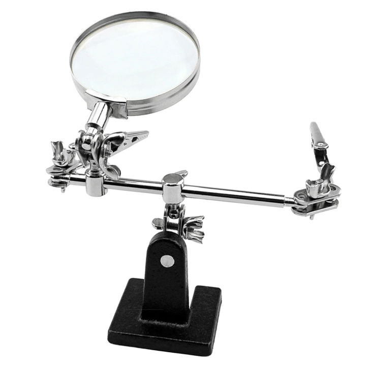 KOGEEK Helping 3rd Hand Soldering Iron Hobby Tool Vise Clamp Magnifying ...