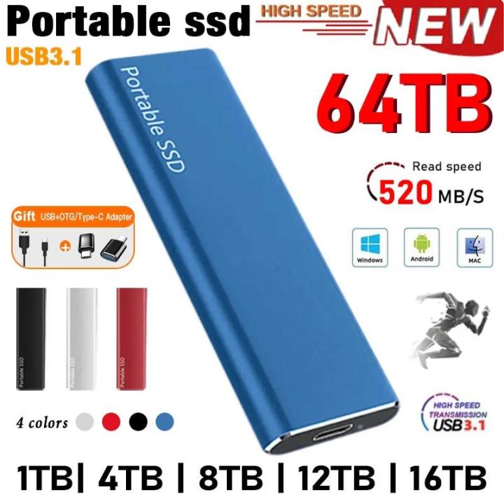 External SSD Hard Drive 1TB External Hard Disk 2TB High-Speed hard ssd ...