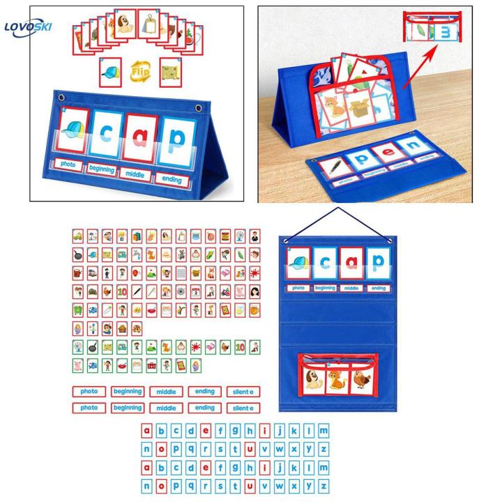 Word Building Chart Word Learning Desktop Pocket Chart for Preschool ...