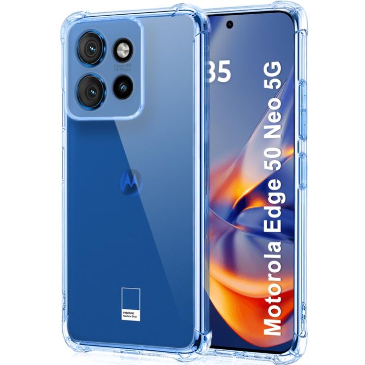 For Motorola edge 50 Neo Luxury Crystal Clear Case Soft Silicone ...