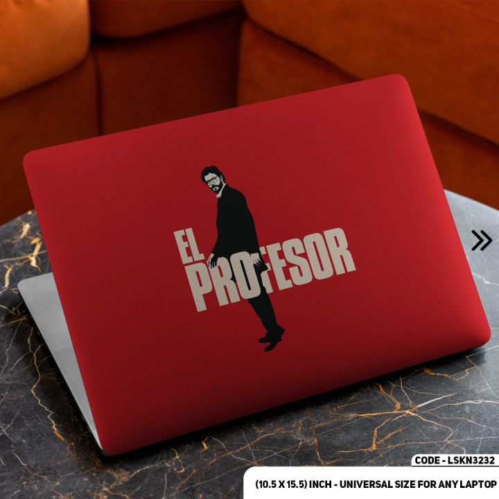 Professor - Money Heist Laptop Skin Stickers Vinyl Waterproof Removable ...