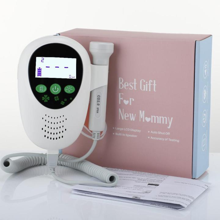 Ultrasound Fetal Doppler Heart Rate Monitor Baby Heart Detector Fetus ...