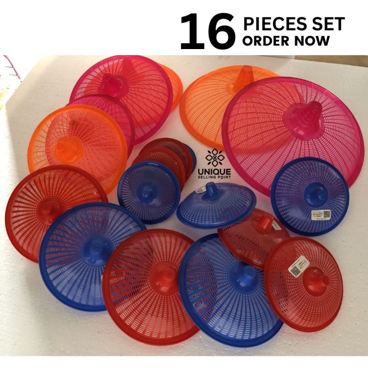 Kitchen Dhakna 16 PIECES Plastic Lid Set Package COMBO | Daraz.com.bd