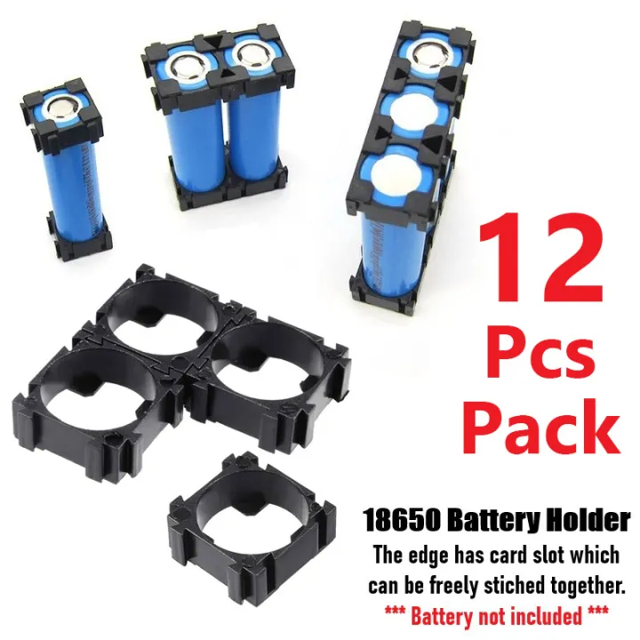 18650 Battery Cap 12Pcs Battery Holder Style Battery Pack Bracket 3D ...
