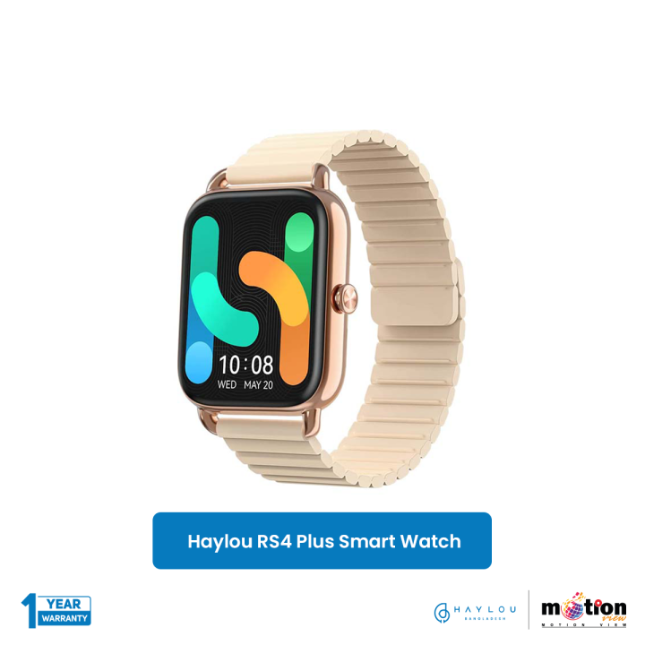 Haylou Rs4 Plus Smart Watch with AMOLED Display SpO2 Heart Rate ...