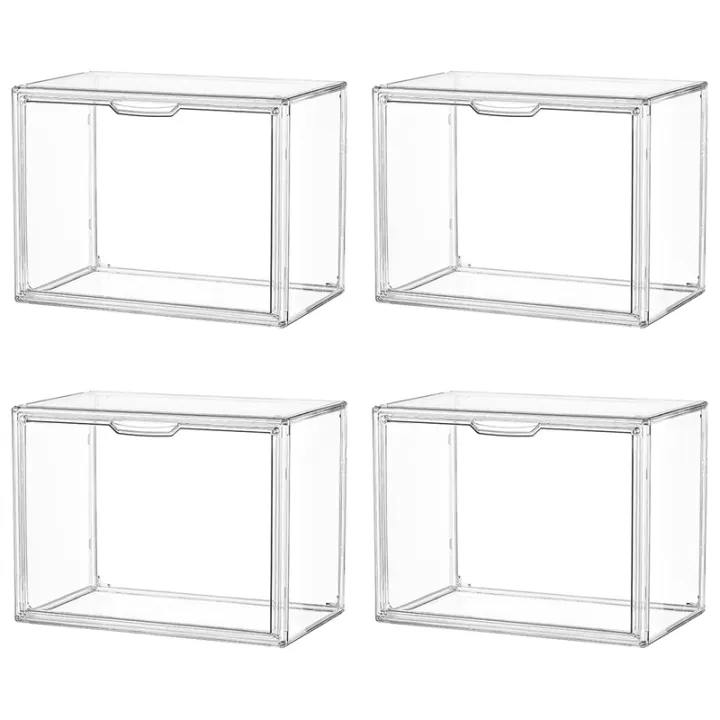4X Purse Storage Organizer for Closet, Clear Acrylic Display Box for ...