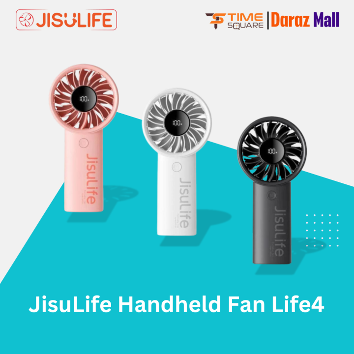 JisuLife Handheld Fan Life4- Time Square | Daraz.com.bd