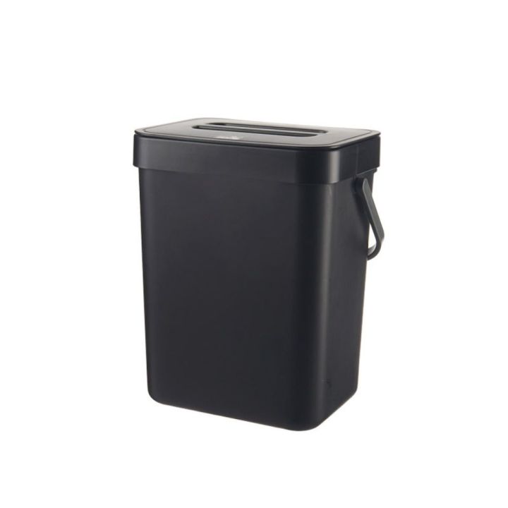 with Lid Handle Wall Mounted Food Waste Basket Odor-Fre Plastic Kitchen ...