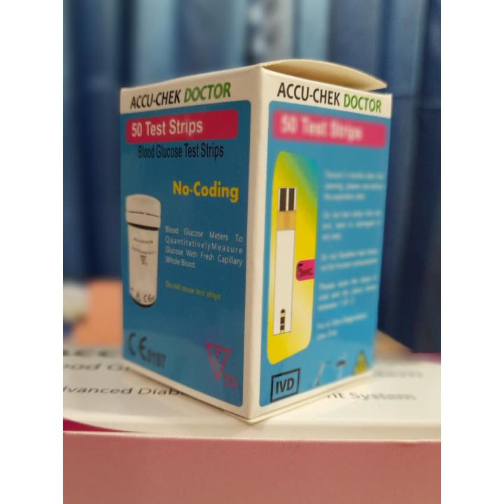 50pc Test Strips for Accu Chek Doctor Glucose Meter | Daraz.com.bd