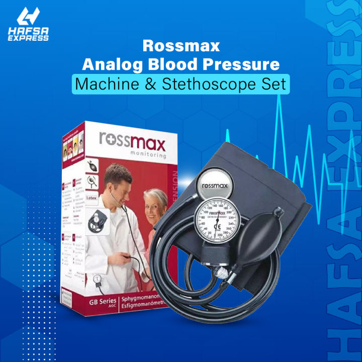 Rossmax Analog Blood Pressure Machine & Stethoscope Set | Daraz.com.bd